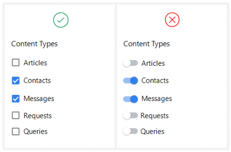 Checkbox 與 開關元件（Toggle Switch）的正確使用情境 | 設計大舌頭